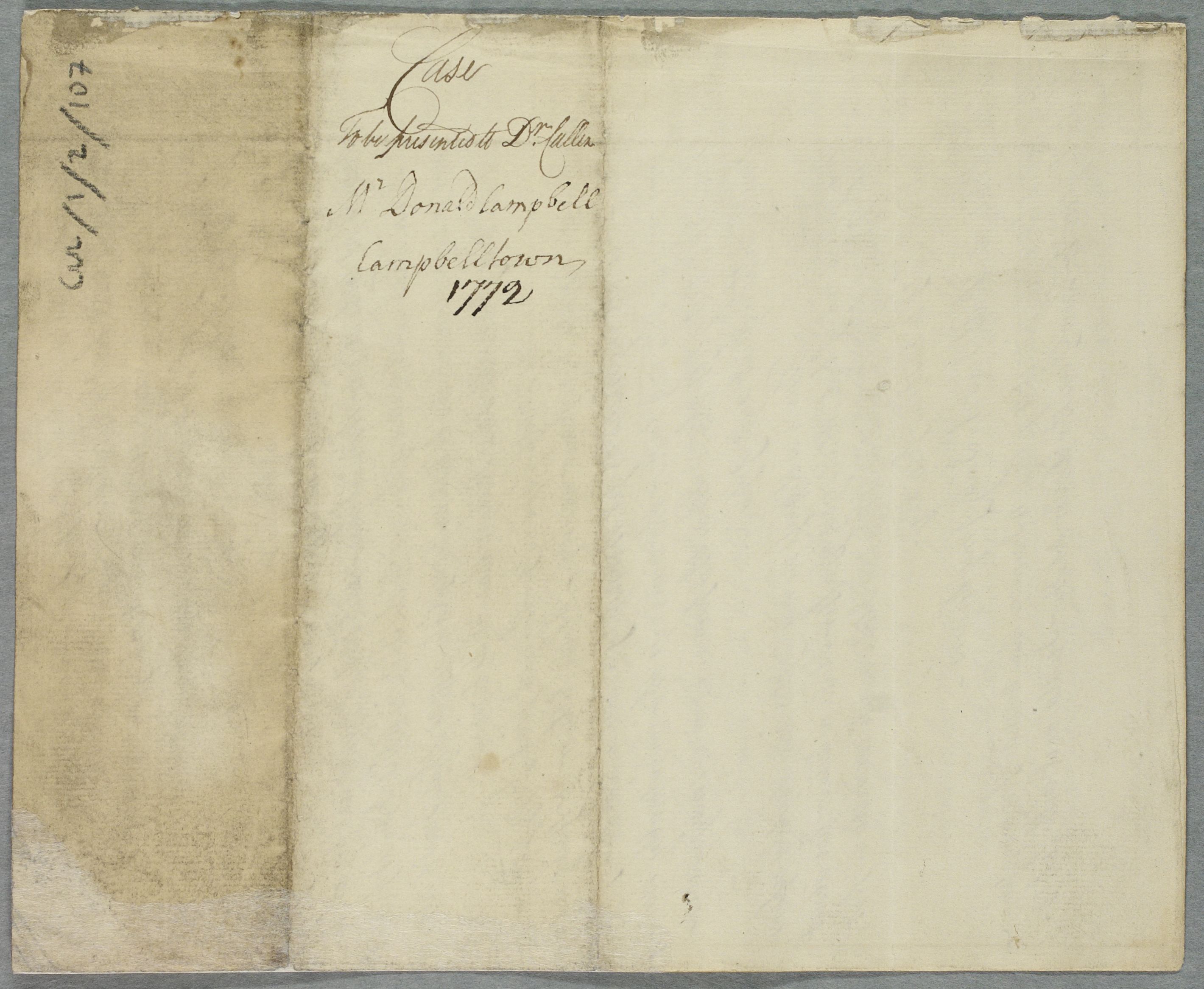 The Cullen Project | [ID:840] From: Mr Donald Campbell / To: Dr William ...