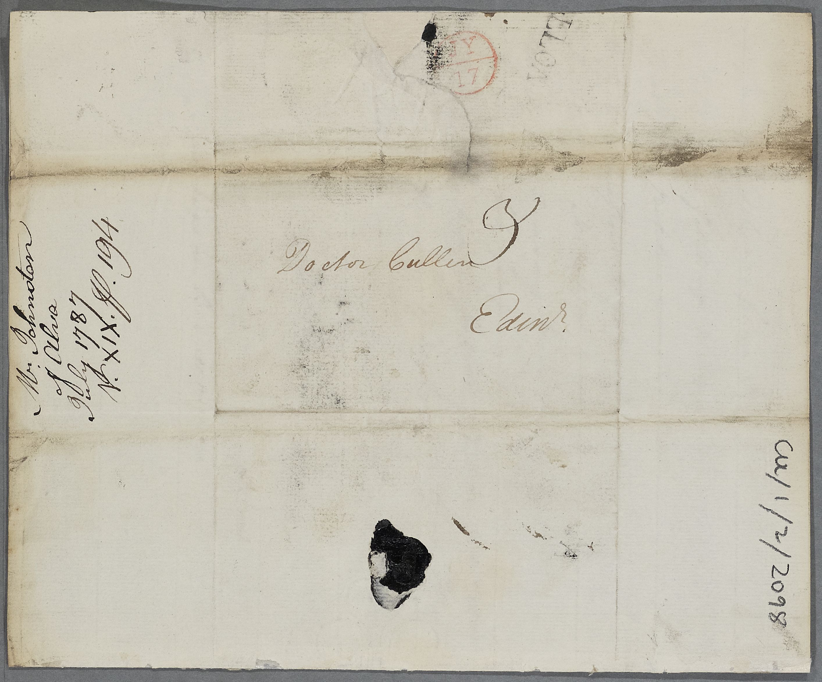 The Cullen Project | [ID:3197] From: Mr John Johnstone (Jock; of Alva ...